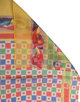 Dolce & Gabbana Carretto Print Silk Stole Scarf - Multicolor