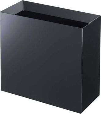 Yamazaki Tableware Home M&uuml;lleimer, moderner M&uuml;lleimer, mit Griff, f&uuml;r K&uuml;che, Schlafzimmer, Badezimmer, B&uuml;ro, Kunststoff, hoch, schwarz