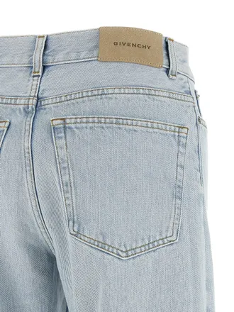 Givenchy Cotton Straight-Leg Jeans - Blue