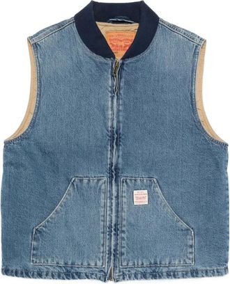 Levi's Homme, Vestes, Bleu, Taille: M Sansome Vest