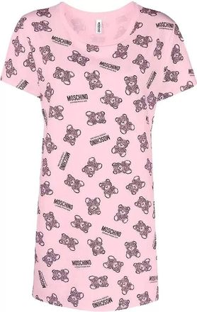 Moschino Femme, Robes, Rose, Taille: 42 FR Robe T-shirt Iconico