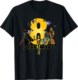 Star Wars Classic Characters Eighth Birthday 8 Years Old T-Shirt