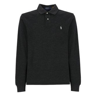 Ralph Lauren Polohemd aus Baumwoll-Piqu&eacute; - - Tops - Herren - Schwarzk - S