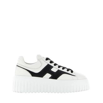Hogan Gestreifte Leder-Sneakers - - Shoes - Damen - Wei&szlig; - 36 1/2 EU