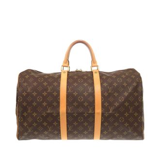 Louis Vuitton Coated Canvas Monogram Keepall 50
