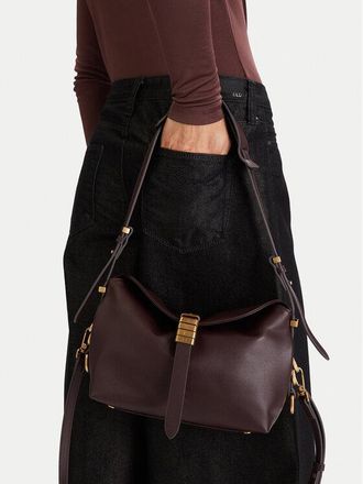 Pinko Handtasche Saddle Baguette Mini AI 25-26 PLTT 105895 A1ZX Dunkelrot