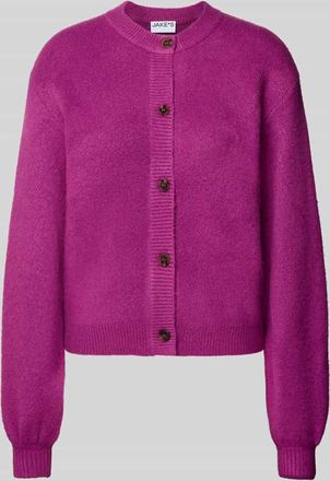 Jake*s Casual Cardigan mit durchgehender Knopfleiste