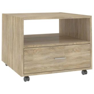 vidaXL Vidaxl - Couchtisch Sonoma-Eiche 55x55x40 cm Holzwerkstoff