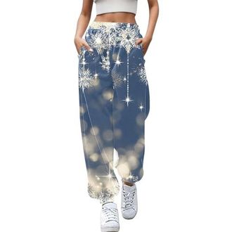 Generic Legging Femme Court Fluide Bleu Parachute sans Compression Imperm&eacute;able Collant Transparent Evas&eacute; Cheville Luxe &Eacute;lasthanne Marque Electrique Essentials