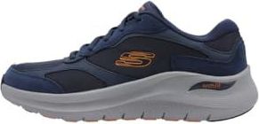 Skechers Homme Arch Fit 2.0 The Keep Basket, Navy Suede/Mesh/Duraleather/Trim, 42 EU
