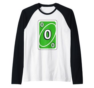 Uno Halloween Green 0 Karte Raglan