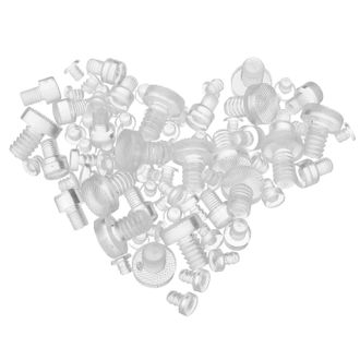 DOITOOL 100 St&uuml;ck Transparente M&ouml;belpuffer Antikollisionspads und Sto&szlig;d&auml;mpfer f&uuml;r Schrankt&uuml;ren Tischkantenschutz Ger&auml;uscharm Selbstklebend M&ouml;belh&ouml;henverstelle