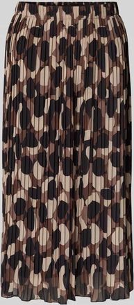 Zabaione Midirock mit Plisseefalten