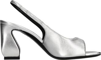 Sergio Rossi Femme, Chaussures, Gris, Taille: 40 EU Sandales Argent