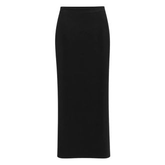Mars&eacute;m Langer gerader Maxirock - - Skirts - Damen - Schwarzk - 2XL