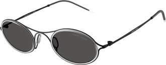 Giorgio Armani Ar6187 Oval Sonnenbrille - - Accessories - Herren - Schwarzk - 48 MM