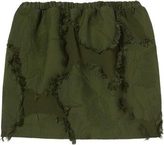 Gucci Minirock mit Jacquard-Blumenmuster - Gr&uuml;n