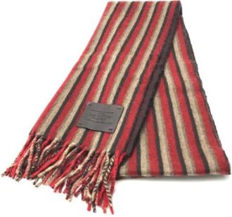Louis Vuitton unisex, Pre-owned, Rouge, Taille: ONE Size Pre-owned Cashmere Scarf