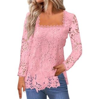 Generic Mes Commandes en Cours De Livraison,Chemisier Femme Chic Et &Eacute;l&eacute;gant Dentelle Tee Shirt Femme Manches Longues Tunique Femme Grande Taille Haut Femme Et