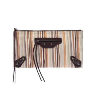 Balenciaga Pre-owned Vintage Clutch - Femme - Pre-owned - Beige - Taille: ONE Size