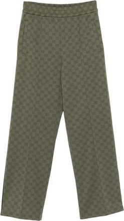 Gucci Jogginghose mit GG-Streifen - Gr&uuml;n