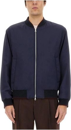 Dries Van Noten Homme, Vestes, Bleu, Taille: M Volker Rev Jacket