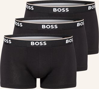 HUGO BOSS 3er-Pack Boxershorts Power schwarz