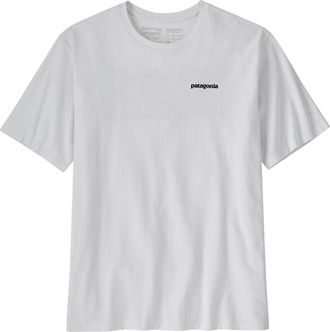Patagonia Homme, Tops, Blanc, Taille: M P-6 Logo Responsibili-Tee