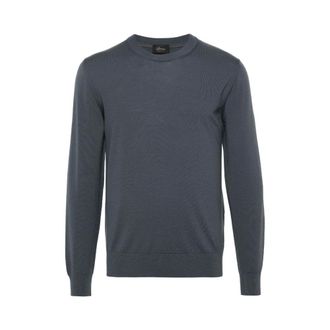 Brioni Fein gestrickter Wollpullover - - Knitwear - Herren - Grau - XL