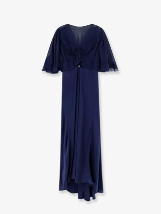 Alberta Ferretti Satin long dress - ALBERTA FERRETTI - gender_Woman