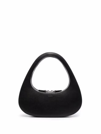 Coperni Crossbody Bags - Rounded Triangular Black Leather Handbag - Gr. unisize - in Schwarz - f&uuml;r Damen