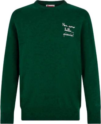 MC2 Saint Barth Homme, Pulls, Vert, Taille: M Heron Light Crew Neck Sweater