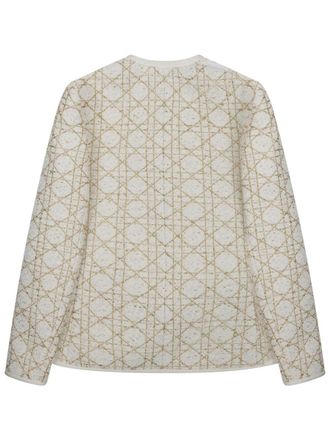 Dior Macrocannage Quilted Blazer - Beige