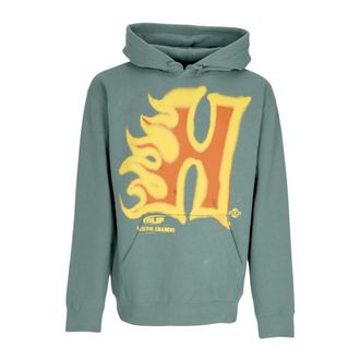 HUF Sage Hoodie mit K&auml;ngurutasche - - Sweatshirts & Hoodies - Herren - Gr&uuml;n - L