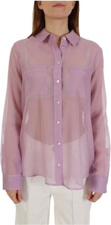 Marella Femme, Blouses et Chemises, Violet, Taille: 38 FR Shirt