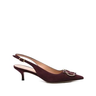 Ferragamo Femme, Chaussures, Rouge, Taille: 37 1/2 EU Decollette