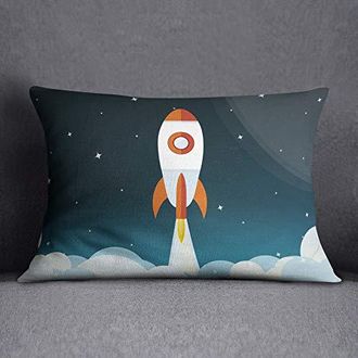 Questo Casa Dekorativer Kissenbezug, Kissenbezug, Heimdekoration, für Sofa, Café, Größe: 35 x 50 cm, entworfen und hergestellt in der Türkiye