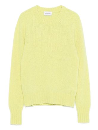 Scaglione pull &agrave; col rond - Jaune