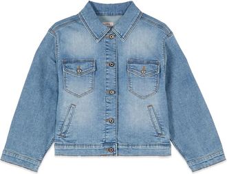 Oltre Femme, Vestes, Bleu, Taille: 38 FR Veste en jean ample