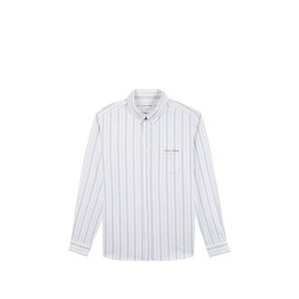 Maison Labiche Chemise droite col boutonn&eacute; ray&eacute; en coton