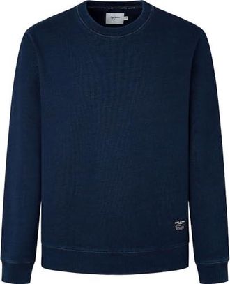 Pepe Jeans London Royle Crew Sweatshirt, Bleu (Indigo Blue), XL Homme