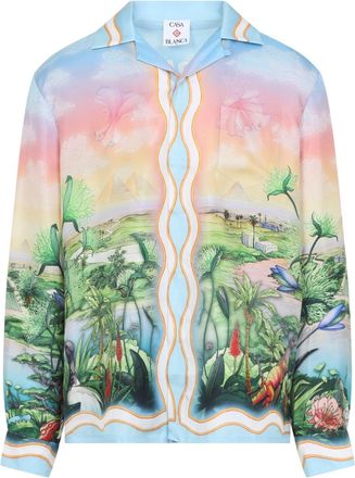 Casablanca Cuban Collar L/S Shirt