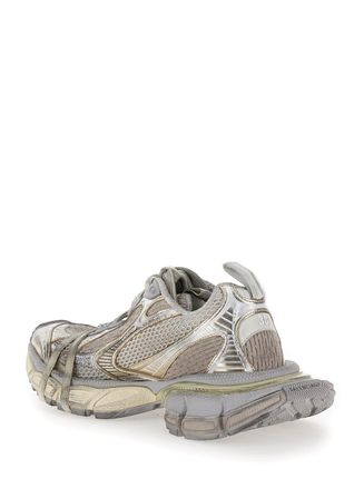 Balenciaga Womens Sneakers 3xl Metallic Tech Fabric Polyurethane Trainers
