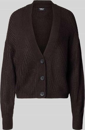 Only Boxy Fit Strickjacke mit V-Ausschnitt Modell CAROL