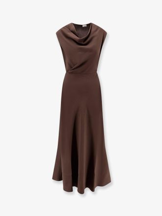 Brunello Cucinelli Flared Twill Fluid virgin wool dress - BRUNELLO CUCINELLI - gender_Woman