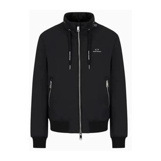 A|X Armani Exchange Schwarzes Hemd Jacke Herrenmode - - Jackets - Herren - Schwarzk - S