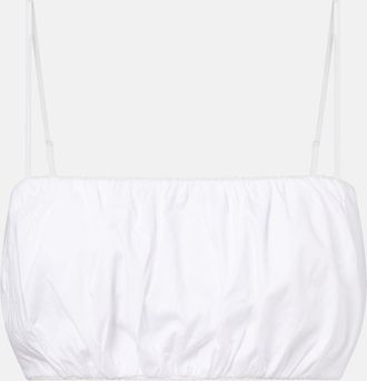 Staud Cropped-Top Fiore aus Baumwolle