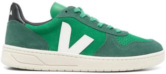 Veja Low-Top Sneaker - V-10 Suede Sneakers - Gr. 38 (EU) - in Grün - für Damen