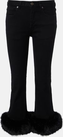 Balenciaga Jean capri &agrave; taille basse