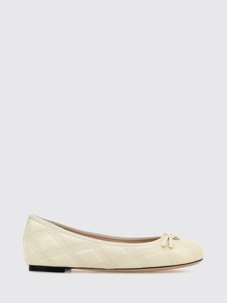 Valentino Garavani Ballerines en cuir matelass&eacute; avec naud et VLogo Signature